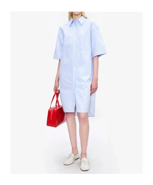 A.p.c. Chiara Striped Shirt Dress