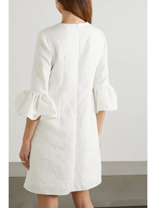 Erdem Elijah Floral Jacquard Mini Dress