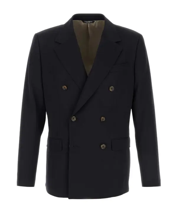 Dolce & Gabbana Dolce Gabbana Double-breasted Tailored Blazer - Black