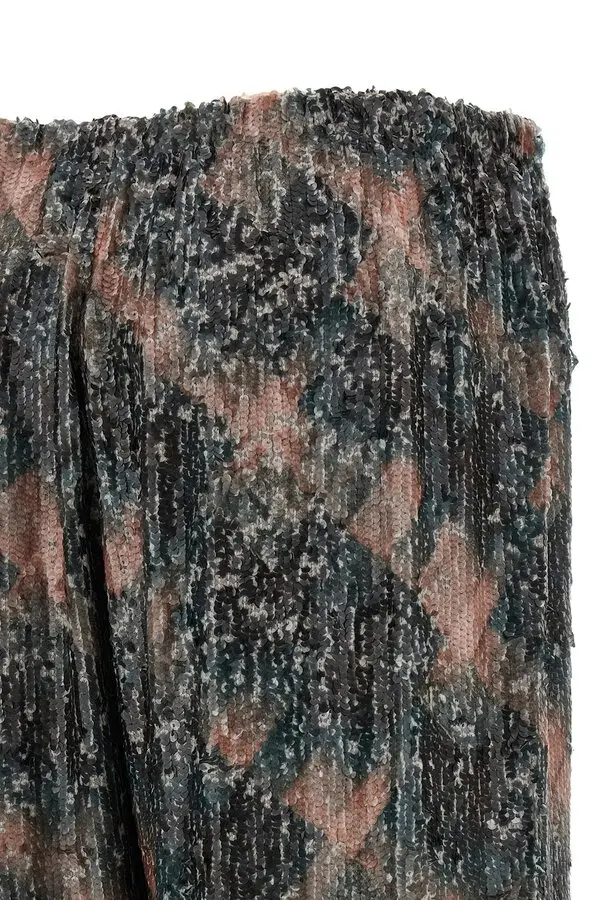 Dries Van Noten Wide-leg Sequin Pants - Black