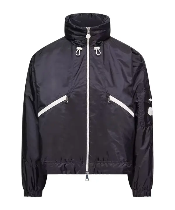 Moncler Logo Patch Zip-up Jacket