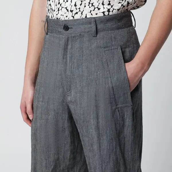 Dries Van Noten Straight Leg Trousers - Black