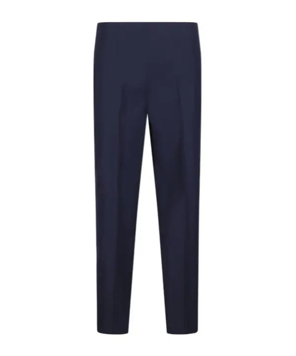 PT TORINO Cropped Trousers With Slit Hem - Blue
