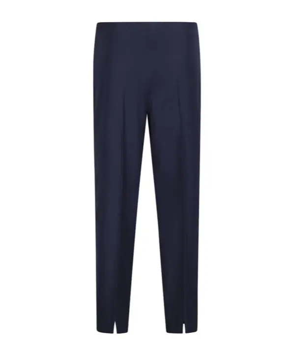 PT TORINO Cropped Trousers With Slit Hem - Blue