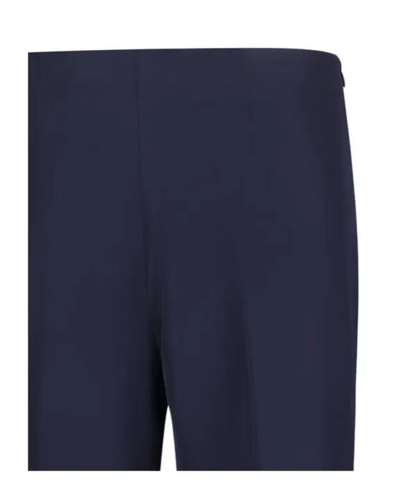 PT TORINO Cropped Trousers With Slit Hem - Blue