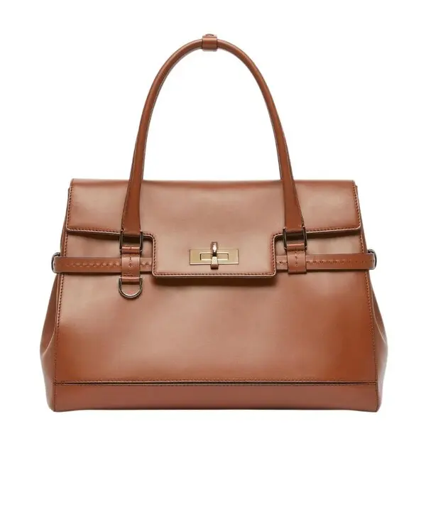 Max Mara Natural Leather Handbag - Brown