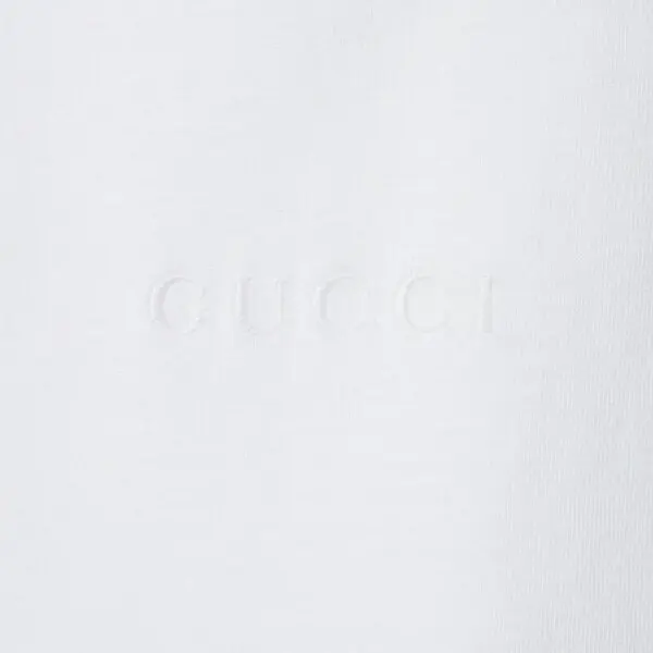Gucci Logo Embroidered Crewneck T-shirt - White