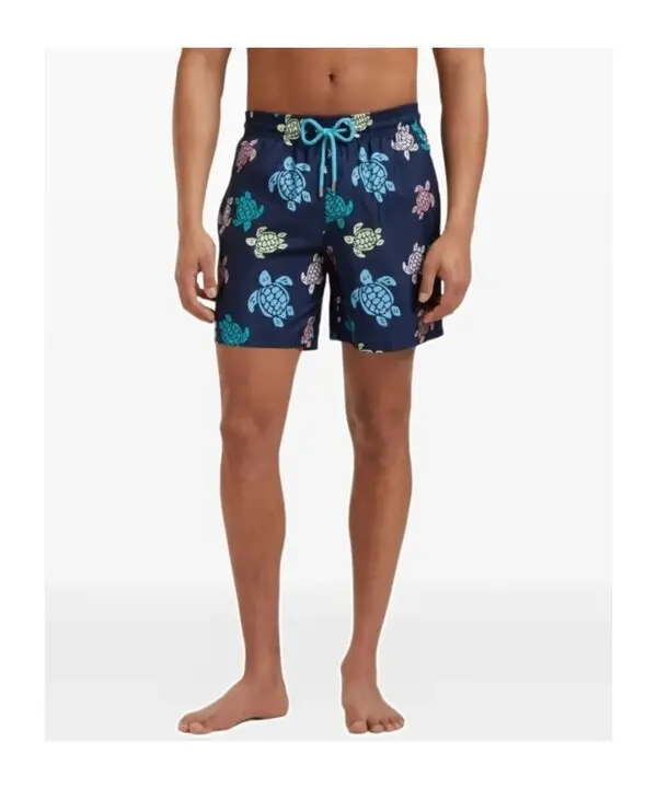 Vilebrequin Turtle-print Drawstring Swim Shorts