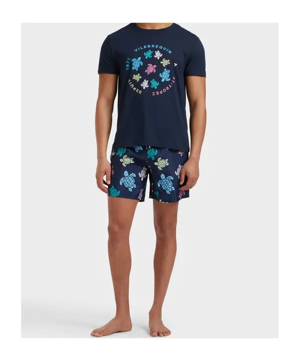 Vilebrequin Turtle-print Drawstring Swim Shorts