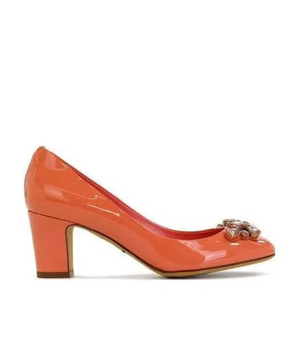 Dolce & Gabbana Crystal Embellished High Heel Pumps - Red