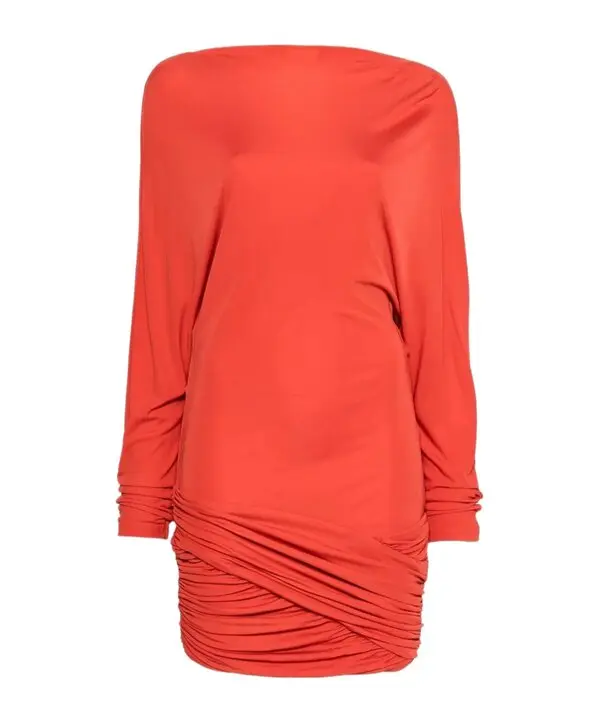 Christopher Esber Luna Draped Mini Dress - Orange