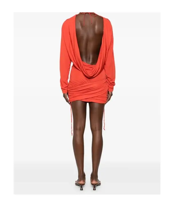 Christopher Esber Luna Draped Mini Dress - Orange
