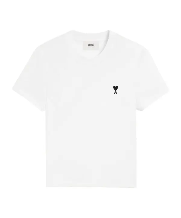 AMI Paris De Coeur Crewneck T-shirt - White