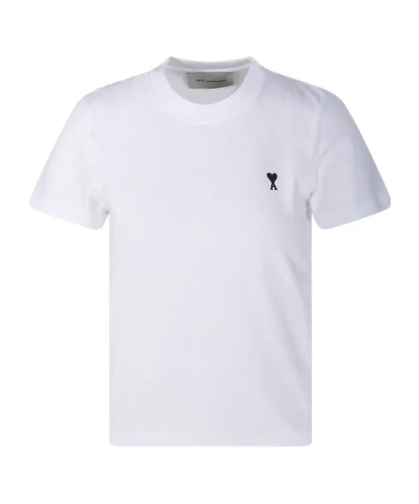 AMI Paris De Coeur Crewneck T-shirt - White