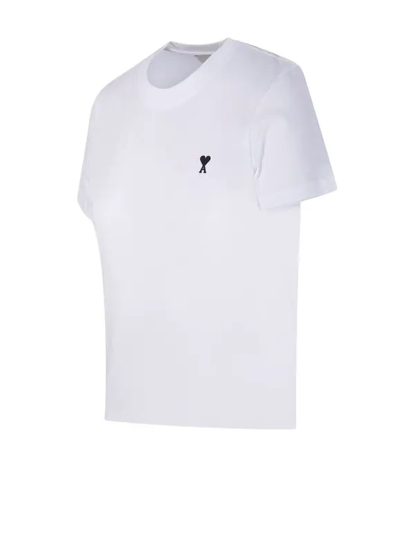 AMI Paris De Coeur Crewneck T-shirt - White