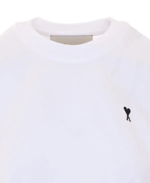 AMI Paris De Coeur Crewneck T-shirt - White