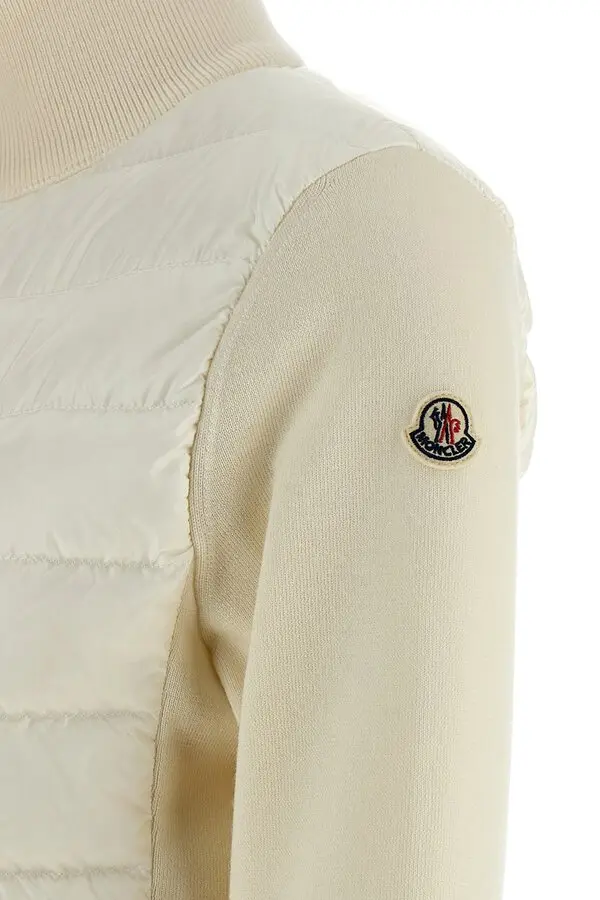 Moncler High-neck Padded Jacket - White