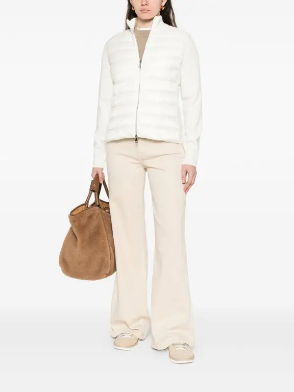 Moncler High-neck Padded Jacket - White