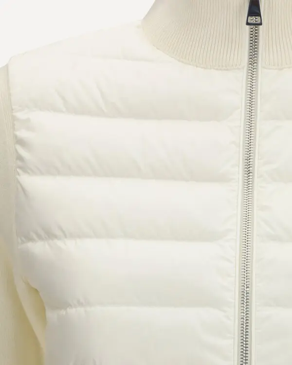Moncler High-neck Padded Jacket - White