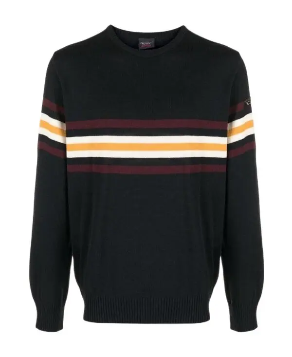 PAUL  SHARK Paul & Shark Horizontal Stripe Fine Knit Jumper