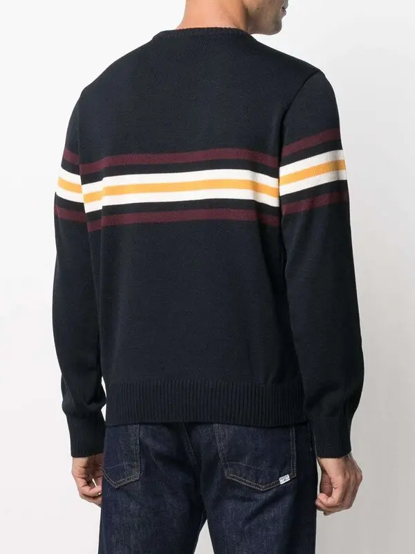 PAUL  SHARK Paul & Shark Horizontal Stripe Fine Knit Jumper