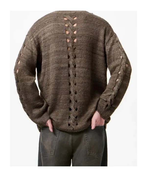 Our Legacy Textured Silk Knitted Sweater