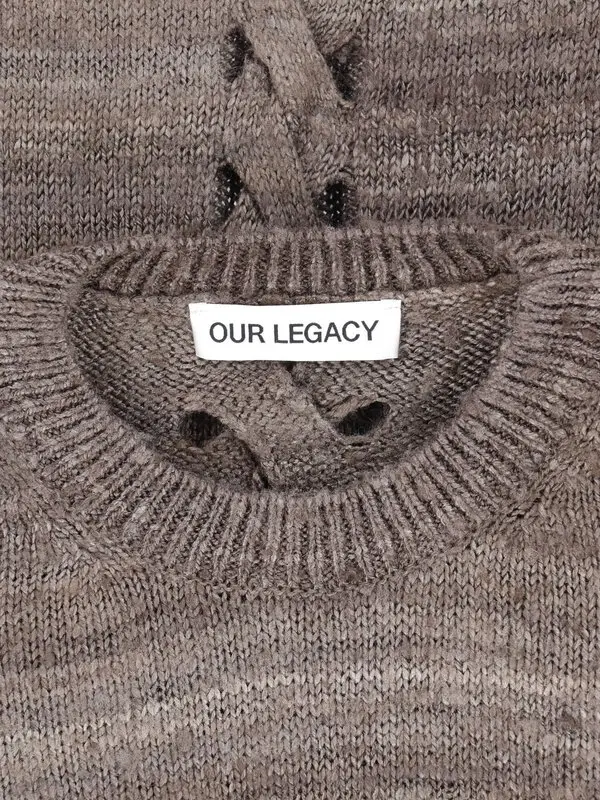 Our Legacy Textured Silk Knitted Sweater - No