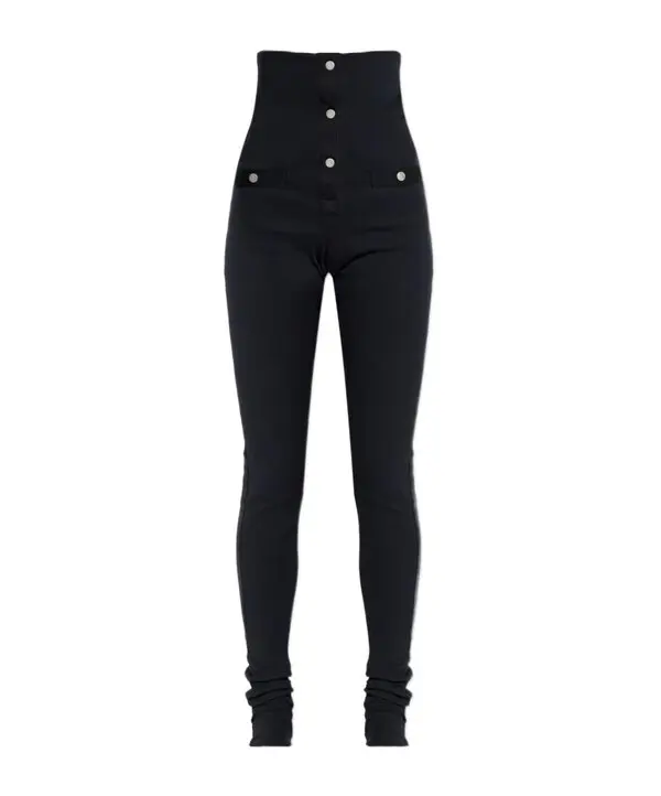 Attico High Waist Button Detailed Trousers