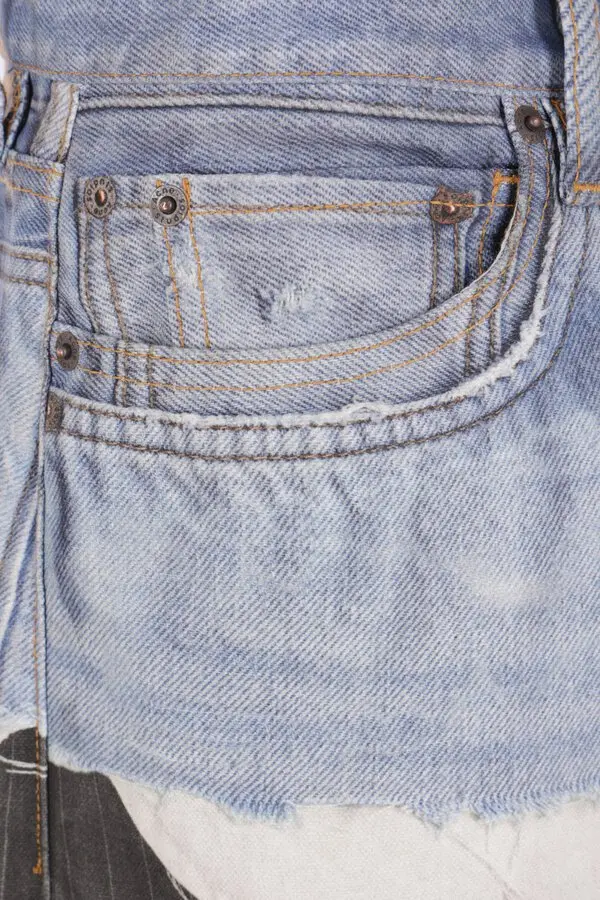 Acne Studios Pinstripe Overlay Wide-leg Jeans