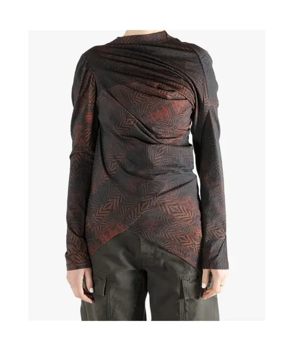 KIKO KOSTADINOV Simpson Draped Long-sleeve Top