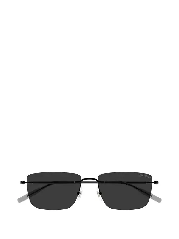 Montblanc Eyewear Rectangle Frame Sunglasses - Black