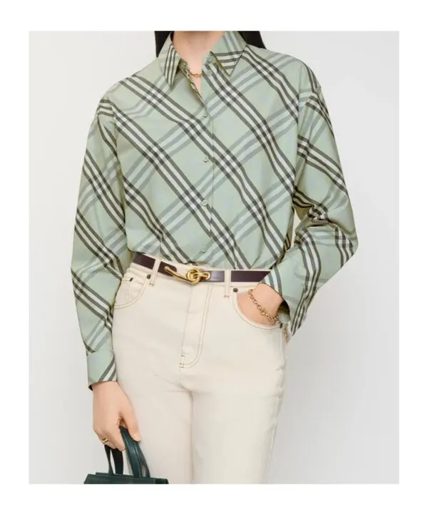 Burberry Long Sleeve Checked Shirt