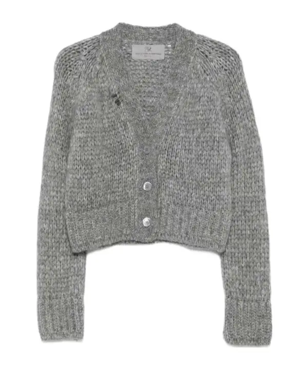 Ermanno Scervino Button-embellished Knit Cardigan