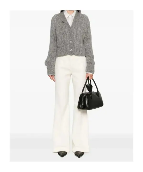 Ermanno Scervino Button-embellished Knit Cardigan