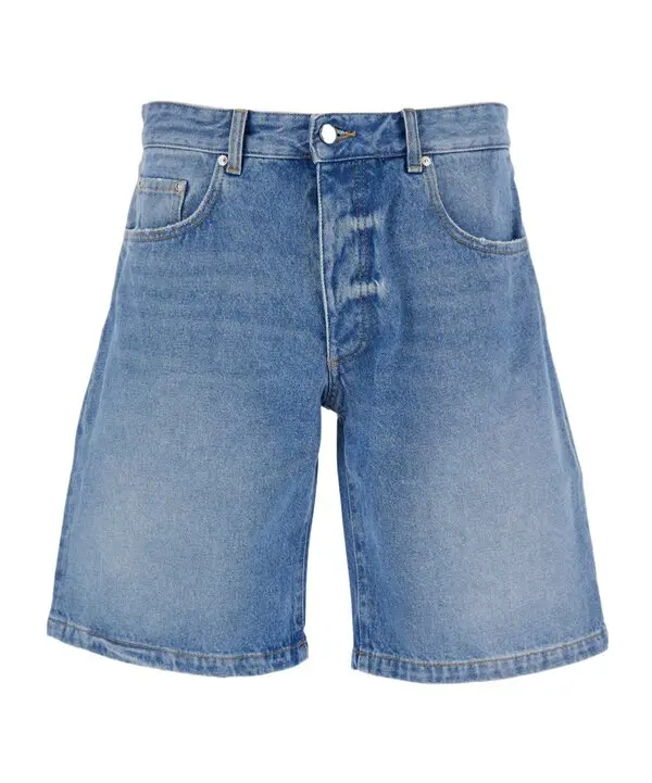 ICON DENIM LOS ANGELES Belt-loop Denim Shorts - Blue