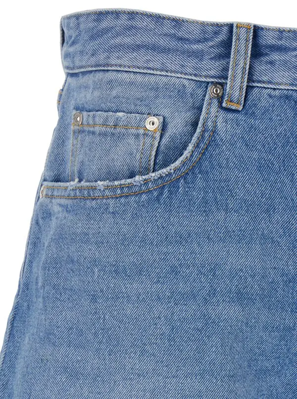 ICON DENIM LOS ANGELES Belt-loop Denim Shorts