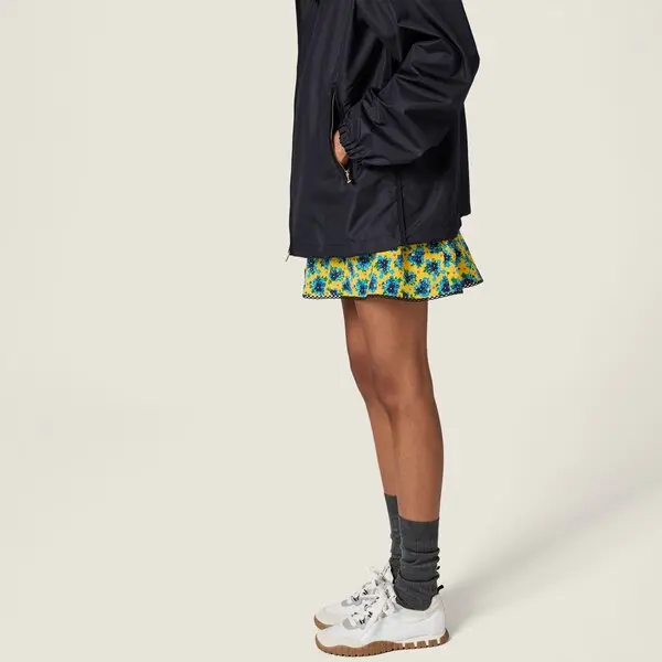 Miu Miu Lightweight Hooded Zip Jacket