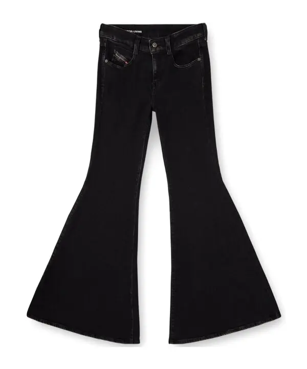DIESEL® 1970-d-bleess Flared Jeans - Black/dark Grey