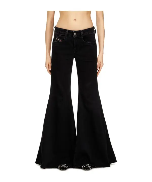 DIESEL® 1970-d-bleess Flared Jeans - Black/dark Grey