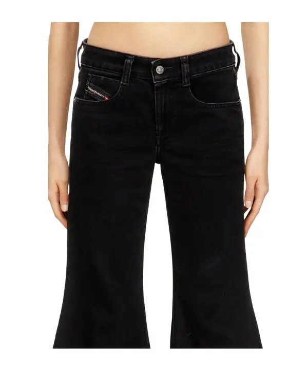 DIESEL® 1970-d-bleess Flared Jeans - Black/dark Grey
