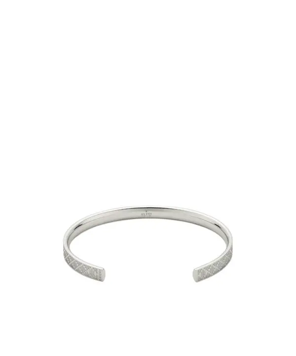 Gucci Diamante Engraved Cuff Bracelet