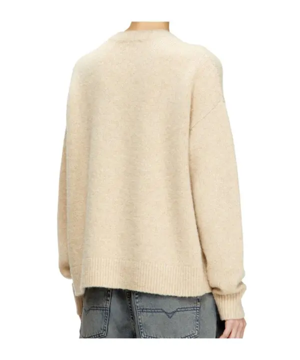 DIESEL® M-areeta Oval D Knitted Jumper - Beige