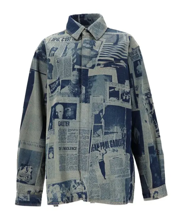 JEAN PAUL GAULTIER Newspaper Print Shirt