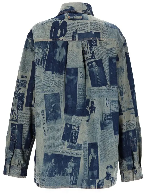 JEAN PAUL GAULTIER Newspaper Print Shirt