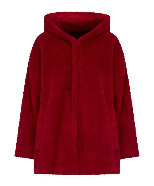 Max Mara Virgin Wool-blend Coat With Hood