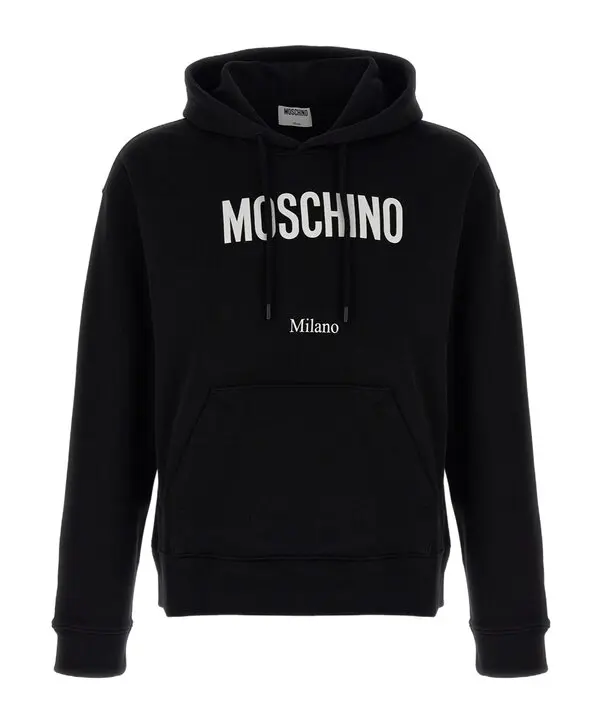Moschino Print Drawstring Hoodie
