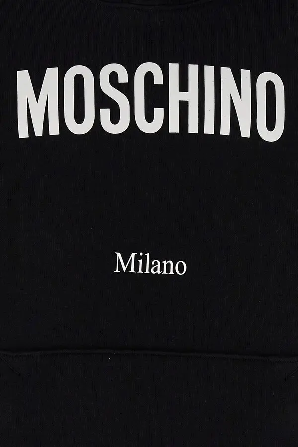 Moschino Print Drawstring Hoodie