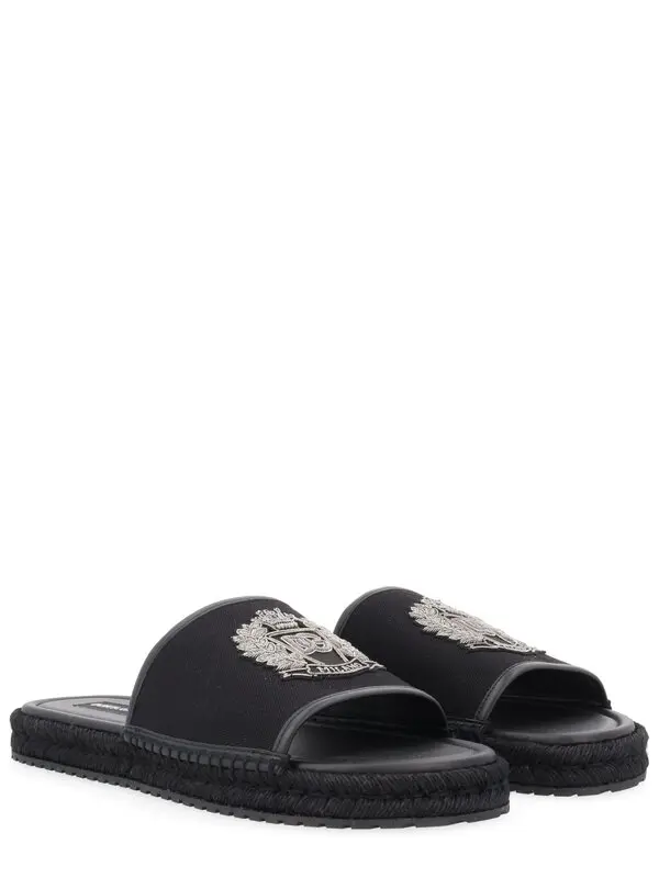 Dolce & Gabbana Crest Slide Sandals