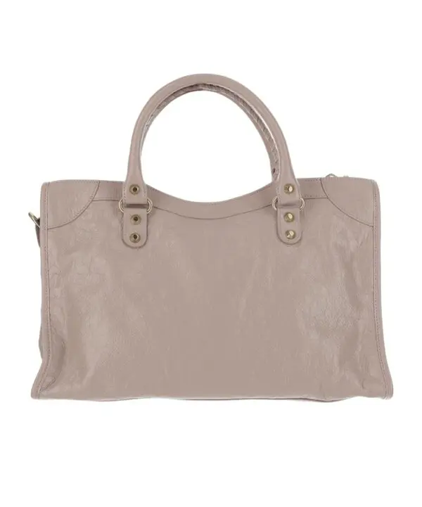 Balenciaga Le City Medium Top Handle Bag - Nude