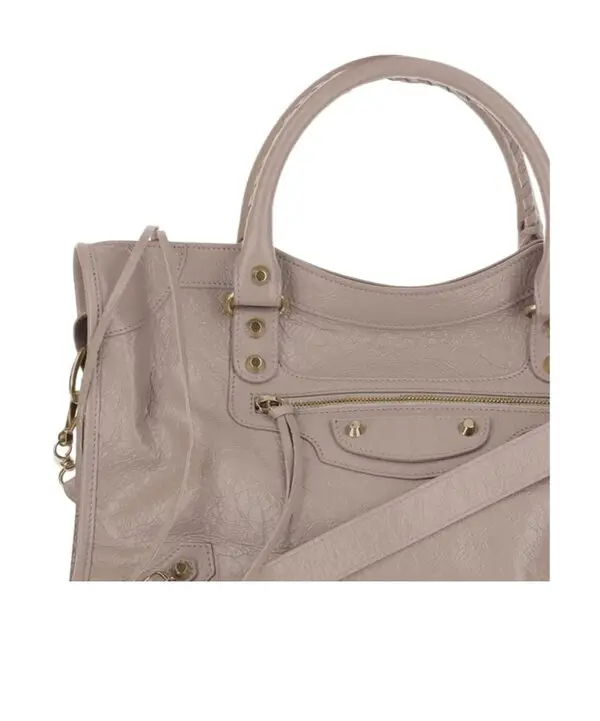 Balenciaga Le City Medium Top Handle Bag - Nude